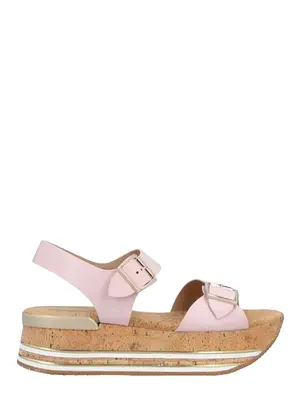 Hogan Leather Sandals Pink