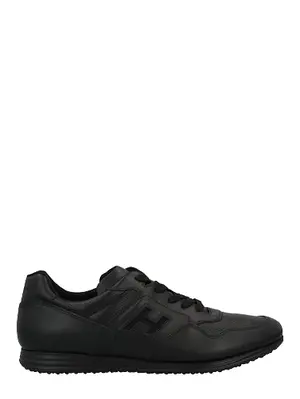 Hogan Soft Leather Sneakers - Black