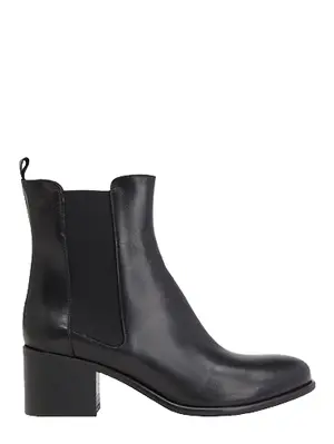 LEONARDO PRINCIPI Leather Chelsea Boots - Black