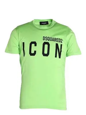Dsquared2 Icon Man T-shirt Fuchsia Size Xl Cotton Green