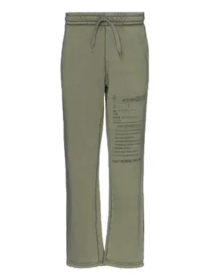 Moschino Cotton Fleece Pants Green