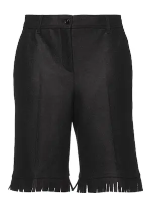 Burberry Virgin Wool Blend Shorts - Black