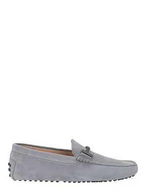 TOD'S TOD'S Leather Loafers Light Grey