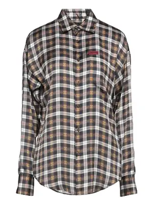 Dsquared2 DSQUARED2 Tartan Satin Shirt Yellow