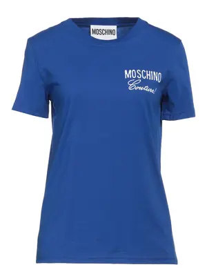 Moschino Couture Cotton T-Shirt Blue