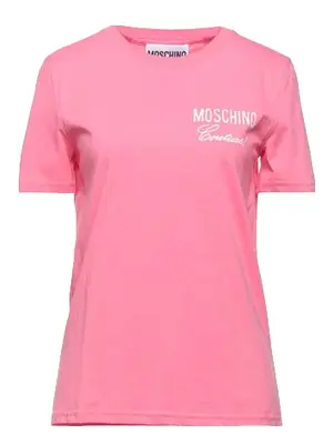 Moschino Couture Cotton T-Shirt Pink