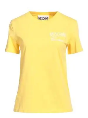 Moschino Couture Cotton T-Shirt Yellow