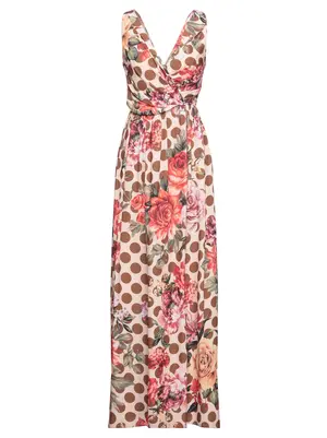 SPAGO DONNA SPAGO DONNA Floral-Print Maxi Dress Light Pink