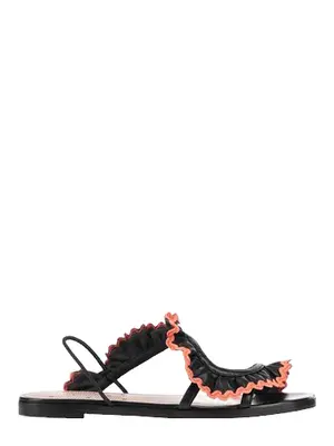 Red Valentino REDV Leather Sandals Black