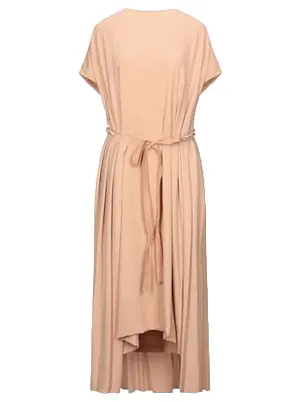 MAISON MARGIELA Maxi Pleated Dress Orange