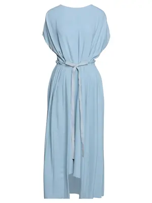 MAISON MARGIELA Maxi Pleated Dress Sky Blue