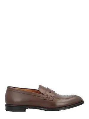 DOUCAL'S Calfskin Loafers - Dark Brown