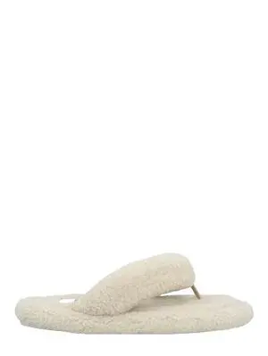 MAISON MARGIELA Thong Sandals With Textile Fibers White