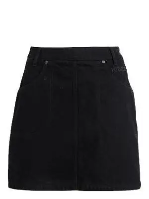 Kenzo Flared Denim Skirt - Black