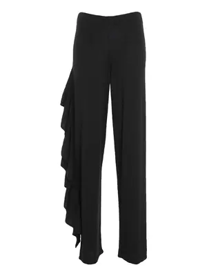 CIRCUS HOTEL Straight-Leg Virgin Wool Pants Black