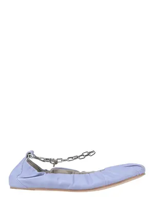VIC MATIE Leather Ballet Flats Lilac