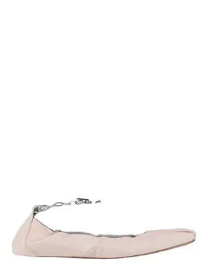 VIC MATIE Leather Ballet Flats Pink