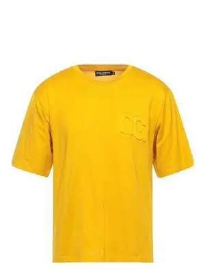 Dolce & Gabbana T-shirt Marigold Size Cotton - Ocher
