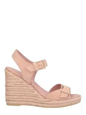 Hogan Leather Espadrille Sandals - Pink