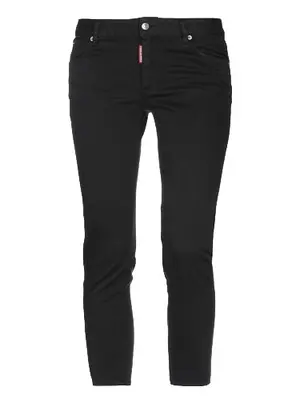 Dsquared2 Cotton-Blend Straight Leg Pants Black