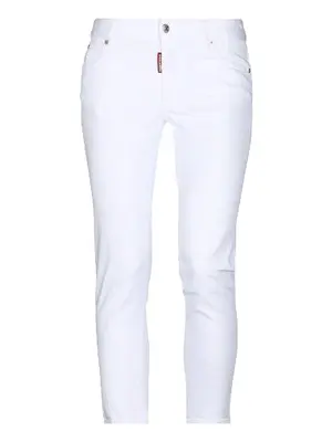 Dsquared2 Cotton-blend Straight Leg Pants - White