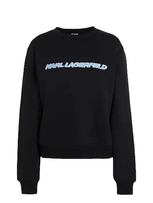 Karl Lagerfeld Organic Cotton Sweatshirt Black