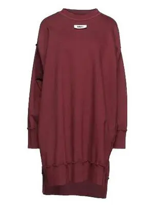 MAISON MARGIELA Mini Fleece T-shirt Dress - Red