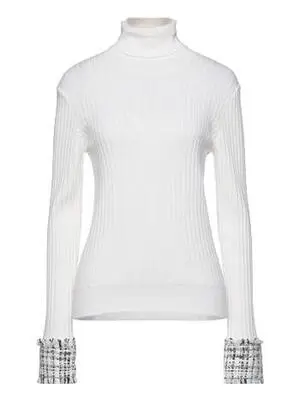 Dolce & Gabbana Turtleneck Knit Top - White