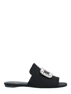 ROGER VIVIER Textile Fibers Sandals - Black