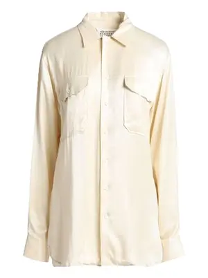 MAISON MARGIELA Long Sleeve Shirt - Beige