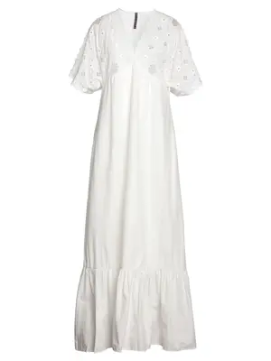MANILA GRACE MANILA GRACE Maxi Dress Ivory