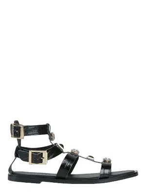 APEPAZZA Gladiator Sandals - Black