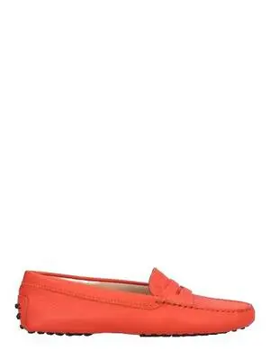 TOD'S Loafers In Calfskin Tomato Red