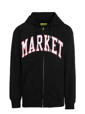 MARKET MARKET Arc Zip-Up Hoodie Black