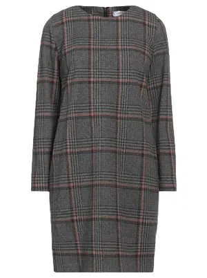 EMMA & GAIA Mini Glen Plaid Dress - Grey