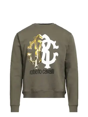 Roberto Cavalli Cotton French Terry Sweatshirt - Green