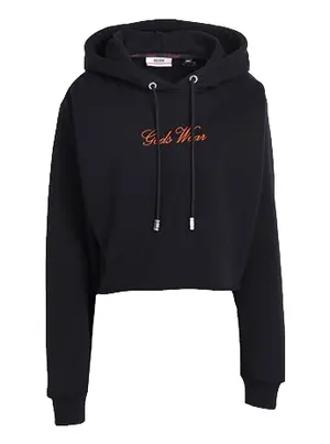 Gcds Cotton Terry Hoodie - Black