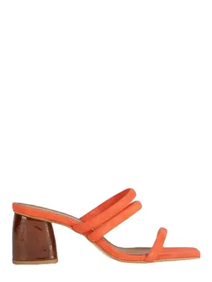 ALOHAS Leather Sandals Orange