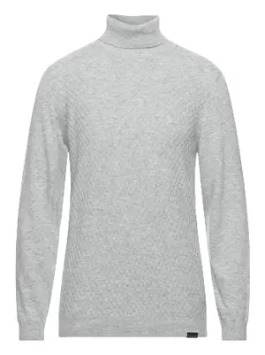 BROOKSFIELD Turtleneck Knit Top Light Grey