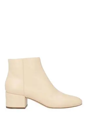 SERGIO ROSSI Ankle Boots In Leather - Beige