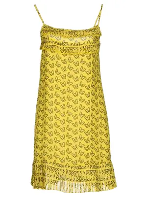 BLUGIRL Mini Pleated Dress Yellow