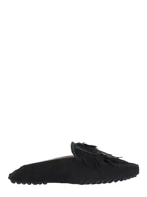 TOD'S Leather Mules - Black