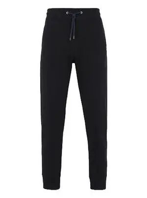 Paul Smith Mens Reg Fit Jogger Man Pants Black Size S Organic Cotton Black