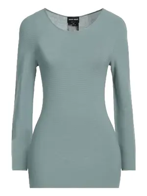 Giorgio Armani Light Viscose Blend Sweater Pastel Blue