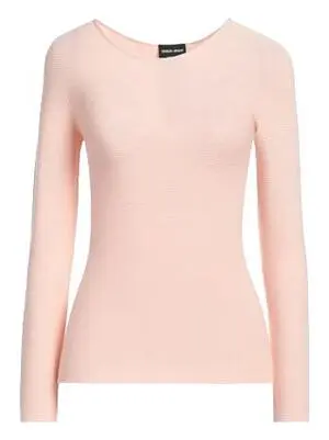 Giorgio Armani Light Viscose Blend Sweater Pink