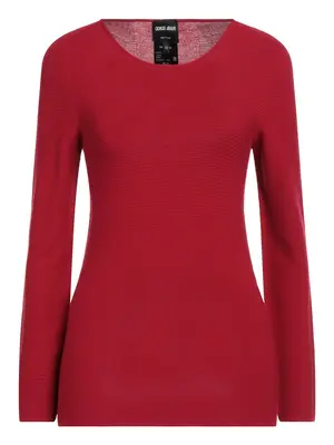 Giorgio Armani Light Viscose Blend Sweater Red