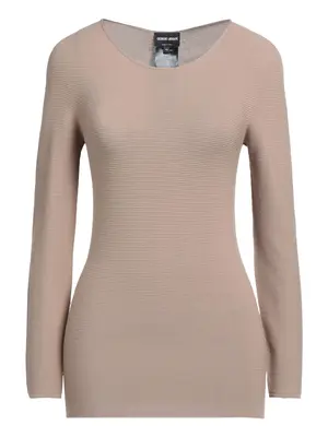 Giorgio Armani Light Viscose Blend Sweater Sand