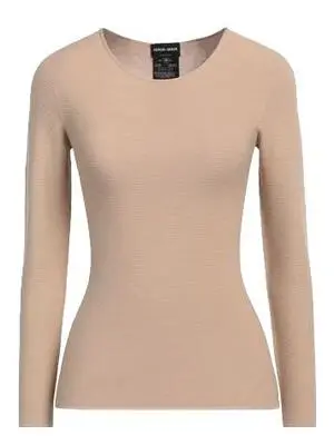 Giorgio Armani Light Viscose Blend Sweater - Sand
