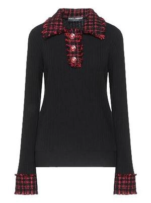 Dolce & Gabbana Sweater Size Virgin Wool, Alpaca Wool, Wool, Polyamide - Black