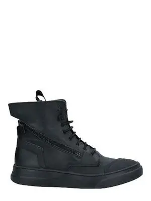 BRUNO BORDESE Calfskin High Top Sneakers - Black